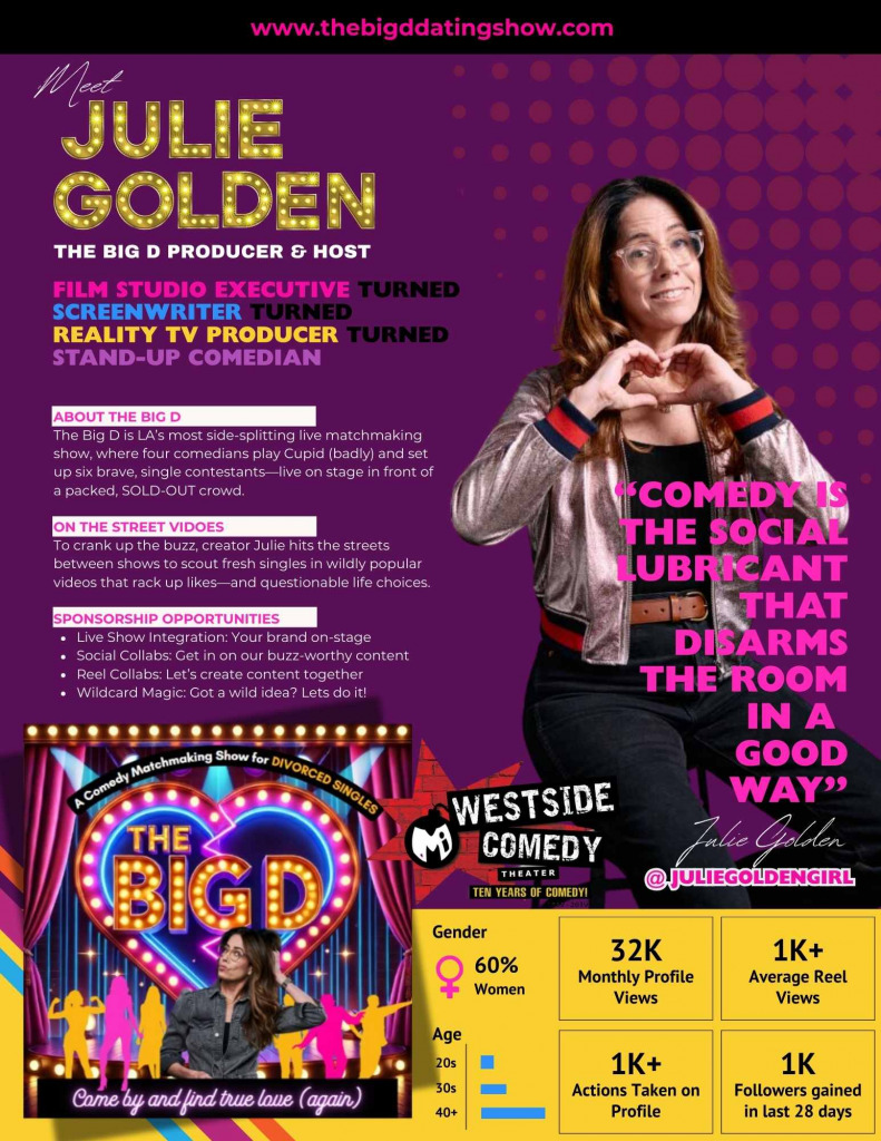 Meet Julie Golden | Creator & Host, The Big D – A Live Matchmaking ...